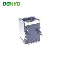 China DGKYD111Q070BA2A1D Gigabit Ethernet RJ45 Transformer 10-Pin with LED and Shielding 1000BASE-T for sale