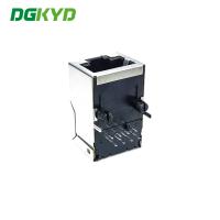 China DGKYD RJ45 Connector with Magnetics 1 Port 8PIN Tab UP 100 Base-T Shielded 10p8c for sale