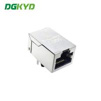 China DGKYD RJ45 Connector with Magnetics 1 Port 8PIN Tab UP 100 Base-T Shielded 10p8c for sale