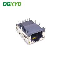 China DGKYD1711Q242FF5WA7CBDB057 RJ45 Integrated Magnetic Connector 30U Gold Plating 1000BASE-T Ethernet Module for sale