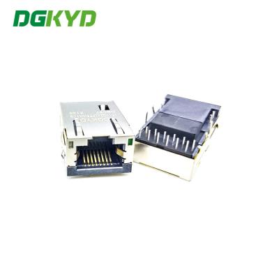 China DGKYD1711Q242FF5WA7CBDB057 RJ45 Integrated Magnetic Connector 30U Gold Plating 1000BASE-T Ethernet Module for sale