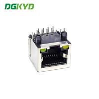 China RJ45 Network Connector 1x1 8P8C G/FU Shielded 1000BASE-T 100 Ohm for sale