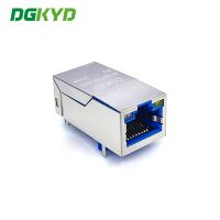 China 2.5G Integrated Magnetic RJ45 Shielded Connector 33mm with POE and LED Indicators for 10/100/1000BASE-T Networks for sale