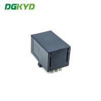 China Rectangle 6P6C RJ11 Cable Connector Full Plastic Without Light 6 Positions for sale