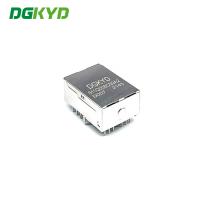 China Two Color Light DIP RJ45 12 Pin Socket Connector PA66 Material for sale