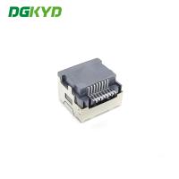 China SMD RJ45 Single Port Ethernet Connector 8P8C Shielded 10/100/1000BASE-T for sale