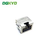 China SMD RJ45 Single Port Ethernet Connector 8P8C Shielded 10/100/1000BASE-T for sale