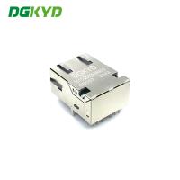 China 10G Network Filter RJ45 Connector 8P12C with Integrated Magnetics - 0℃ to 70℃ Operating Temperature, Gold 6u-50u Plating for sale