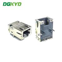 China 10G Network Filter RJ45 Connector 8P12C with Integrated Magnetics - 0℃ to 70℃ Operating Temperature, Gold 6u-50u Plating for sale