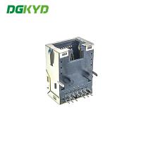 China 10G Network Filter RJ45 Connector 8P12C with Integrated Magnetics - 0℃ to 70℃ Operating Temperature, Gold 6u-50u Plating for sale