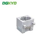 China Off White 8P8C 1.5AMP RJ45 Single Port PCB Mount Connector with 100Ω Impedance and 2250VDC Rating for sale