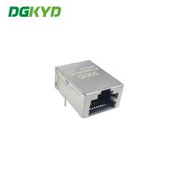 China 30U Gold Plated 2.5G RJ45 Single Port Connector with Integrated Magnetics for Ethernet Applications for sale