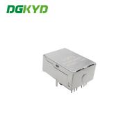China 30U Gold Plated 2.5G RJ45 Single Port Connector with Integrated Magnetics for Ethernet Applications for sale