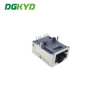 China 30U Gold Plated 2.5G RJ45 Single Port Connector with Integrated Magnetics for Ethernet Applications for sale