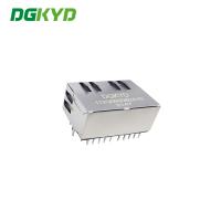 China 1x2 8P10C RJ45 Multiple Port Connector with Shielding - Gigabit Ethernet 10/100/1000BASE-T for sale