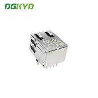 China 100Base 8 pin RJ45 Single Port Modular Jack Tab Up Without LED RJ45 With Transformer for sale