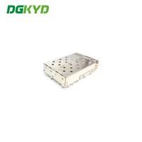 China SFP 2-Port Receptacle Connector 0.8mm Pitch Right Angle RJ45 with EMI Shielding for sale