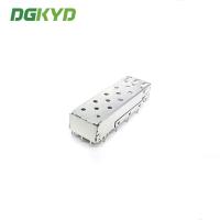 China SFP 1x1 Fiber Connector for PCB - Press Fit Type with EMI Shielding, 0-85°C Operating Temperature for sale