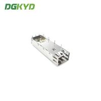 China SFP 1x1 Fiber Connector for PCB - Press Fit Type with EMI Shielding, 0-85°C Operating Temperature for sale