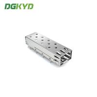 China SFP 1x1 Fiber Connector for PCB - Press Fit Type with EMI Shielding, 0-85°C Operating Temperature for sale