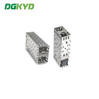 China DGKYD21SFP1N3A00200B022 2×1 RJ45 SFP Connector with 0.25mm Cage Thickness and 15μ
