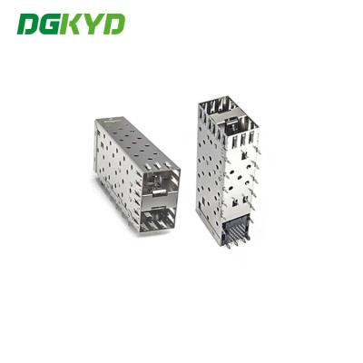 China DGKYD21SFP1N3A00200B022 2×1 RJ45 SFP Connector with 0.25mm Cage Thickness and 15μ