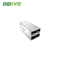 China SFP 2X2 Fiber Optic Connector RJ45 Cage with EMI Shielding - 0-85°C Operating Range, 265°C Wave Soldering for sale