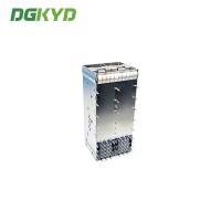 China SFP 2X2 Fiber Optic Connector RJ45 Cage with EMI Shielding - 0-85°C Operating Range, 265°C Wave Soldering for sale