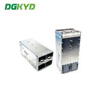 China SFP 2X2 Fiber Optic Connector RJ45 Cage with EMI Shielding - 0-85°C Operating Range, 265°C Wave Soldering for sale