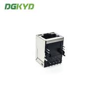 China 21.1mm 100Mb RJ45 Single Port Connector With Transformer PBT Material 8P8C for sale