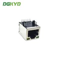 China 21.1mm 100Mb RJ45 Single Port Connector With Transformer PBT Material 8P8C for sale