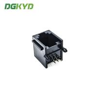China All Plastic Black Tab Up RJ11 6P6C Connector female Without Filter for sale