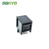 China All Plastic Black Tab Up RJ11 6P6C Connector female Without Filter for sale