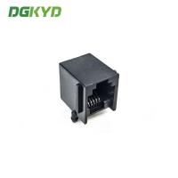 China All Plastic Black Tab Up RJ11 6P6C Connector female Without Filter for sale