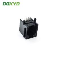 China All Plastic Black Tab Up RJ11 6P6C Connector female Without Filter for sale