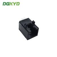 China Single Ports Modular RJ11 Jack 4P4C SMD All Plastic Without Light for sale