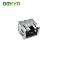 China DGKYD60S1188DB2A6DY1008 Single Port RJ45 8P8C Jack with LED Indicators - Metal Shielded for 10/100/1000BASE-T Networks for sale