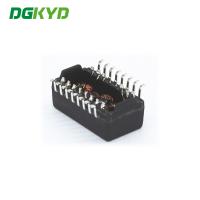 China Customized Safety 1500V AC Ethernet Transformer SMD 16 PIN 100BASE Filter with 350μH Inductance for sale