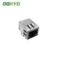 China RJ45 Single Port Female Through Hole Connector 8P8C 10/100 Base-TX with Transformer for sale