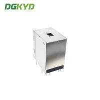 China UL94V-0 USB 3.0 Dual Port RJ45 Network Socket Connector with Gigabit Ethernet and 8 Terminals for sale