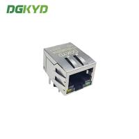 China DGKYD111B138DB1A1D 8P8C RJ45 Single Port Plug Connector With LED for sale