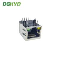 China DGKYD111B138DB1A1D 8P8C RJ45 Single Port Plug Connector With LED for sale