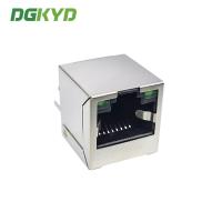 China KRJ-5224SGGNL 180 Degree 8P8C RJ45 Modular Connector Single Port Without Transformer with LED for sale