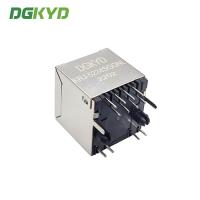 China KRJ-5224SGGNL 180 Degree 8P8C RJ45 Modular Connector Single Port Without Transformer with LED for sale