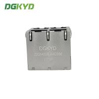 China 2x2 Multiport RJ45 Ethernet Jack with Integrated Transformer - 8 Position 4 Port Connector with Gold Plating for sale