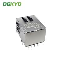 China 1x1 Port 8P8C RJ45 Single Port Magnetic Jack With Transformer 10/100 Base-T for sale