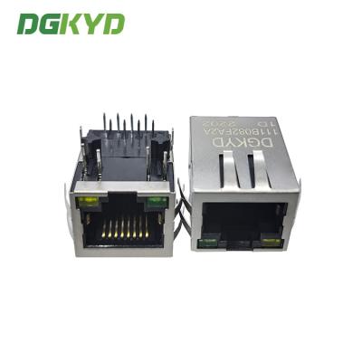 China 1x1 Port 8P8C RJ45 Single Port Magnetic Jack With Transformer 10/100 Base-T for sale