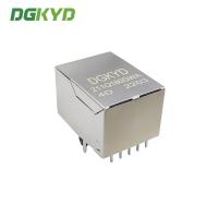 China DGKYD RJ45 Single Port Connector with Transformer 10Pin 1000Base-T Through Hole for sale