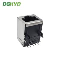 China DGKYD RJ45 Single Port Connector with Transformer 10Pin 1000Base-T Through Hole for sale
