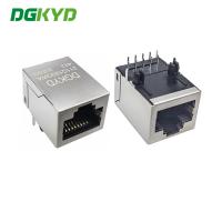China DGKYD RJ45 Single Port Connector with Transformer 10Pin 1000Base-T Through Hole for sale